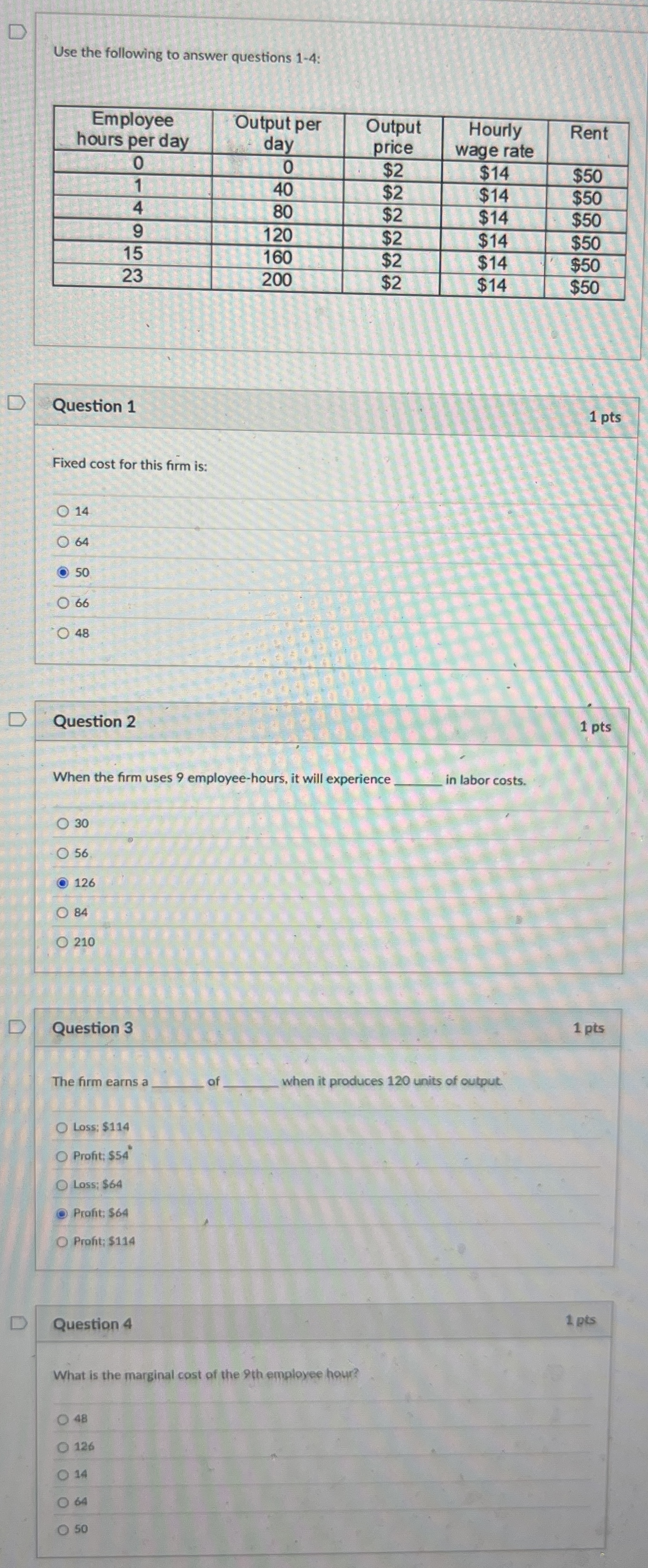 Solved Use the following to answer questions | Chegg.com