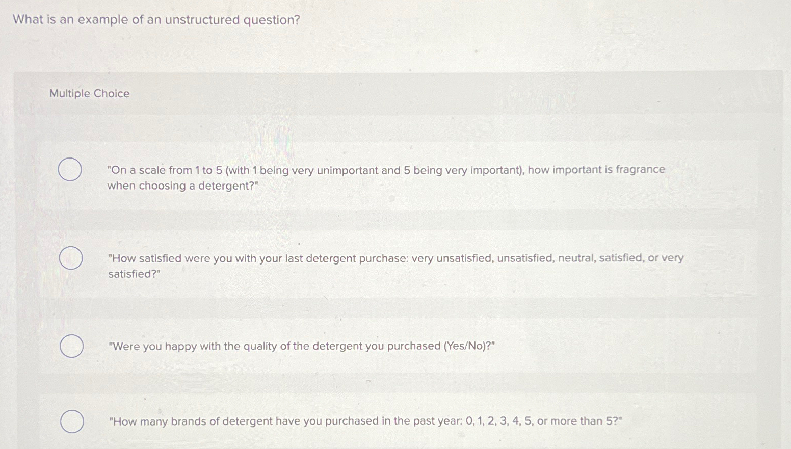 Solved What is an example of an unstructured | Chegg.com