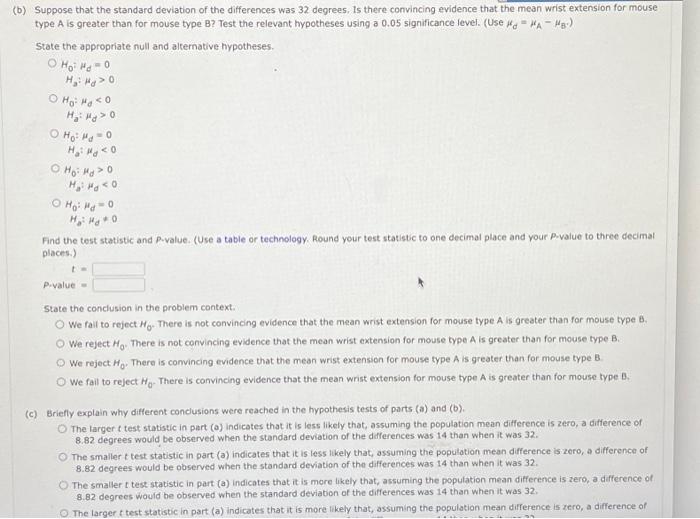 Solved Two proposed computer mouse designs were compared by | Chegg.com