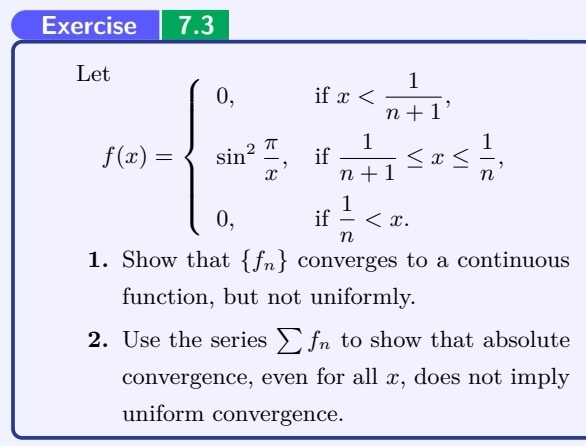 Solved Exercise 17.3Let{fn}∑??fnx | Chegg.com