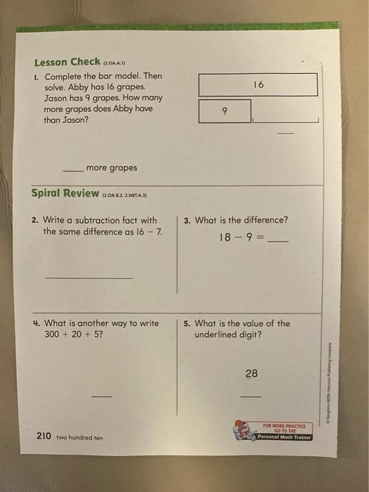 Solved Practice and Homework Lesson 3.8 Nome Algebra . Use | Chegg.com