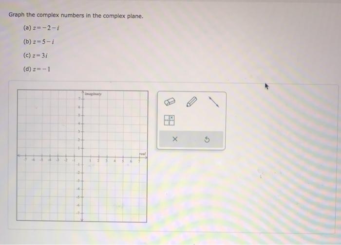 Solved Graph the complex numbers in the complex plane. (a) | Chegg.com