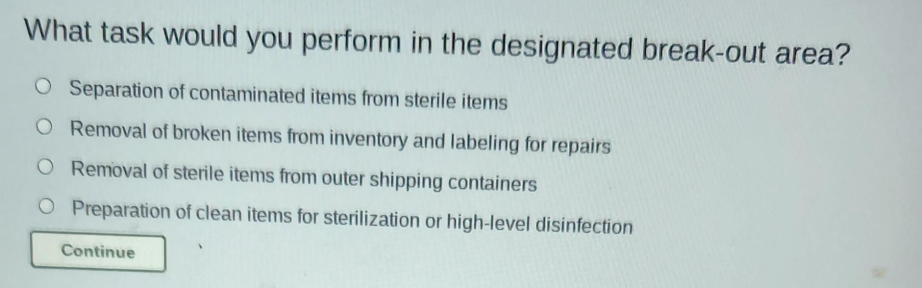 Solved What task would you perform in the designated | Chegg.com