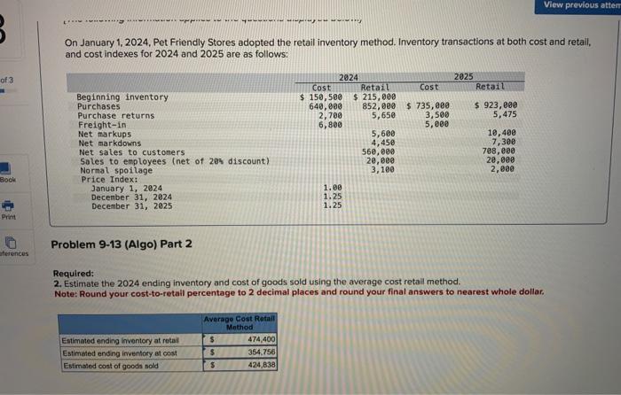 Solved On January 1, 2024, Pet Friendly Stores adopted the | Chegg.com