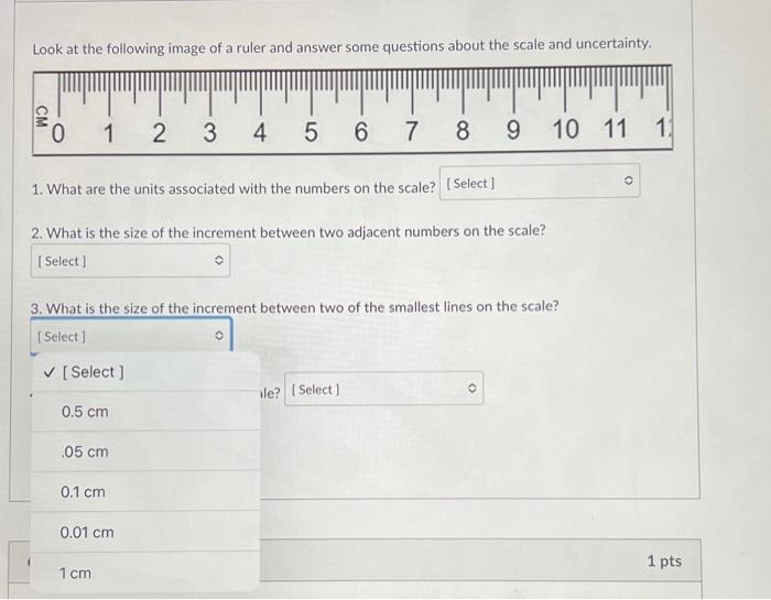 Solved Look at the following image of a ruler and answer | Chegg.com