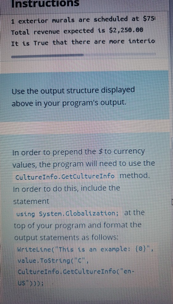 Solved Instructions In Chapter 1, you created two programs | Chegg.com