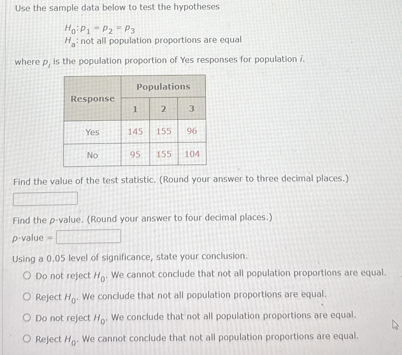 Solved Use the sample data below to test the | Chegg.com