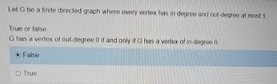 Solved Let G ﻿be a finite directed graph where every vertex | Chegg.com