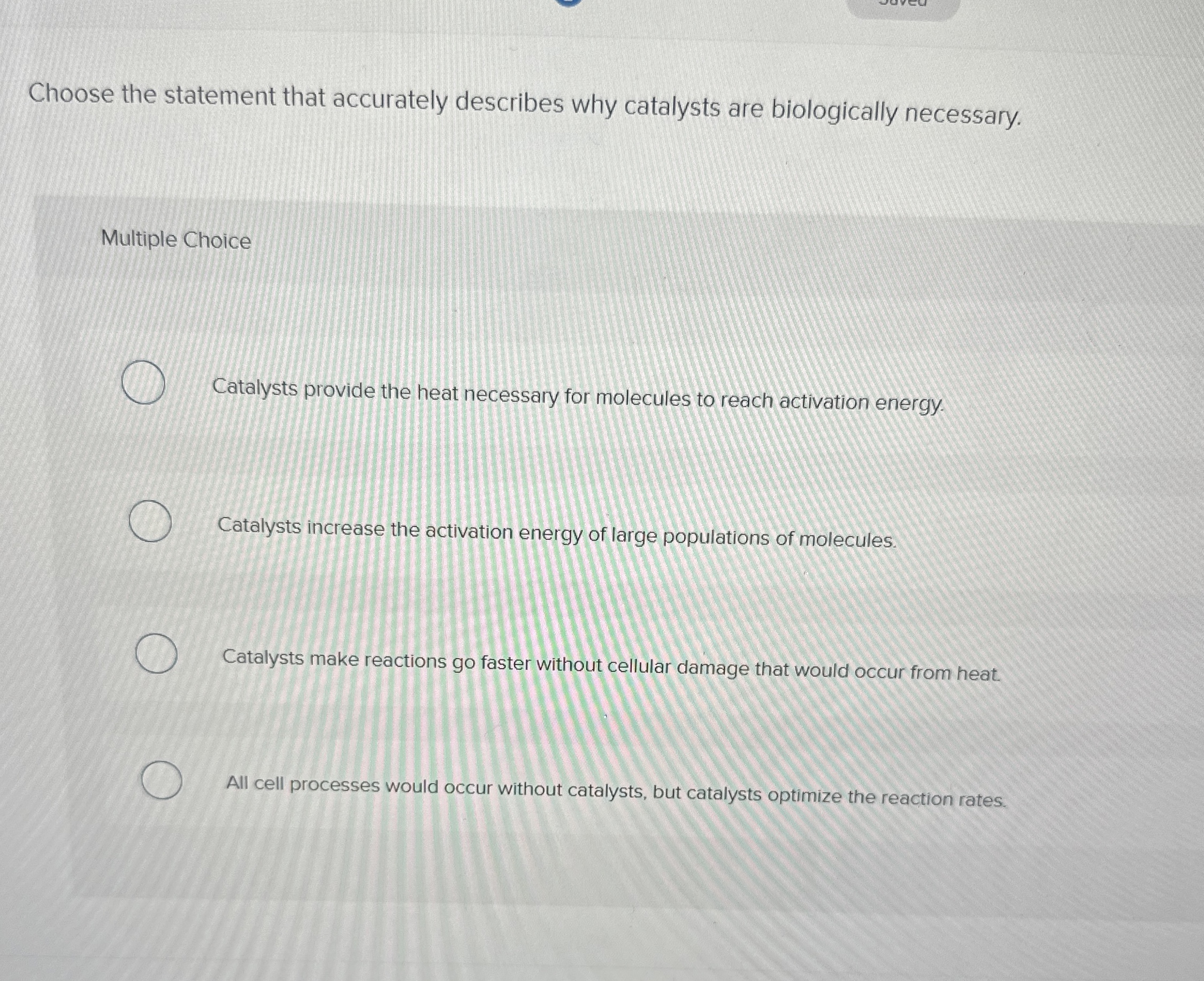 Solved Choose the statement that accurately describes why | Chegg.com