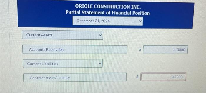 Solved Oriole Construction Inc., which has a calendar year | Chegg.com