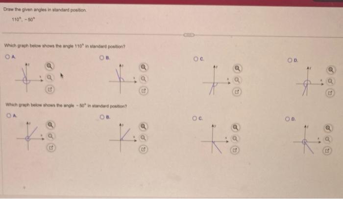 Solved Drew the given angles in standard potition. 1406,−504 | Chegg.com