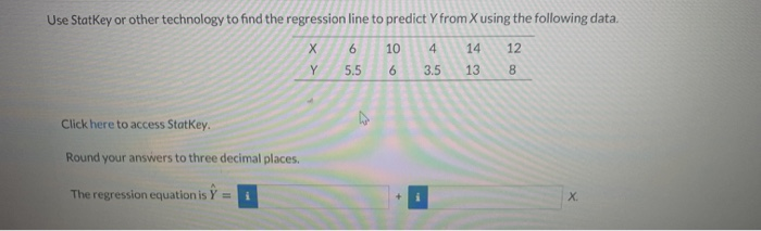 Solved Use StatKey or other technology to find the | Chegg.com