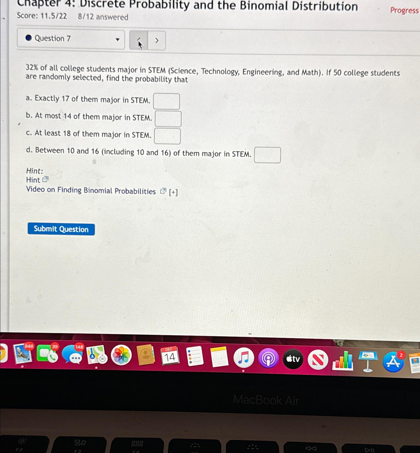 Solved Chapter 4: Discrete Probability and the Binomial | Chegg.com