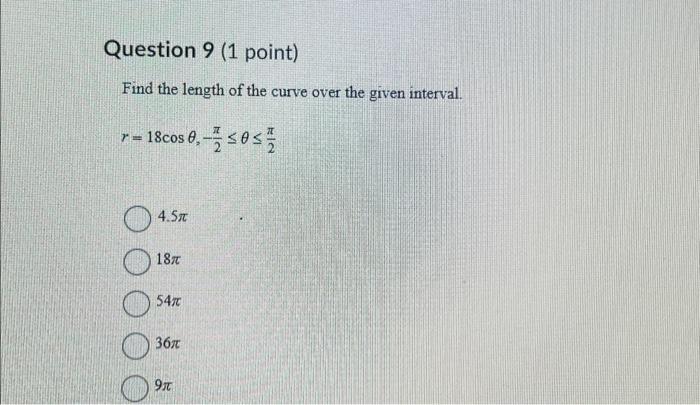 Solved Find the length of the curve over the given interval. | Chegg.com