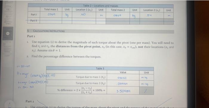 please complete post lab question 1&2 with work using | Chegg.com