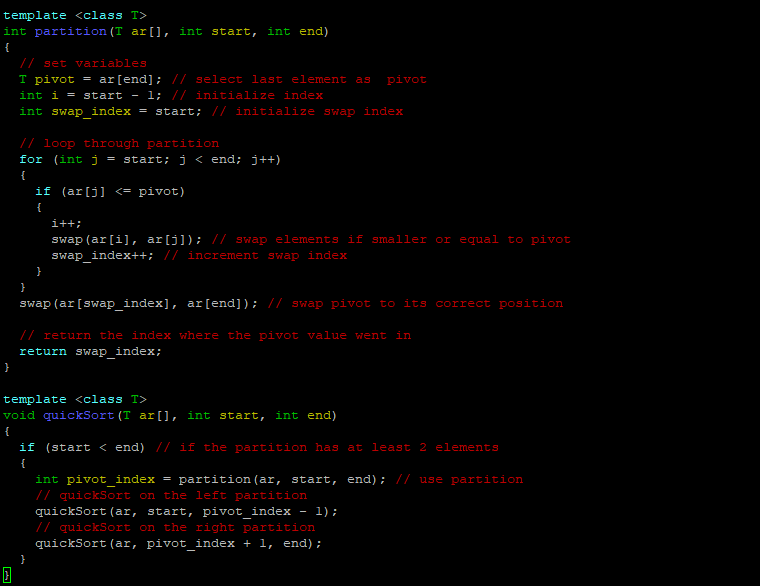 Solved Quick sortConcise explanation of algorithmGive and | Chegg.com