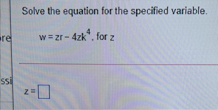 Solved Solve P=2C + 2D for C. C=0 Solve the equation for | Chegg.com
