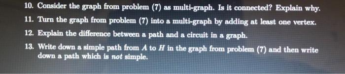 graph 7 first graph is a z from vertices a, b, c, d | Chegg.com