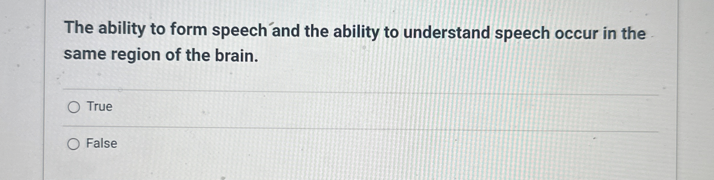 Solved The ability to form speech and the ability to | Chegg.com