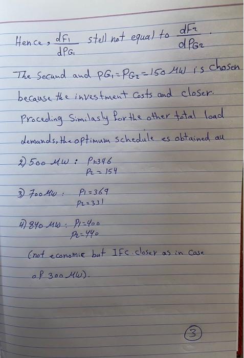 Solved 3.2 mirDispatch with Three-segment piecewise Linear | Chegg.com