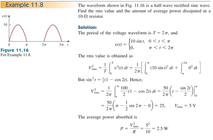 Solved 4. (a) Calculate the RMS voltage for the following | Chegg.com
