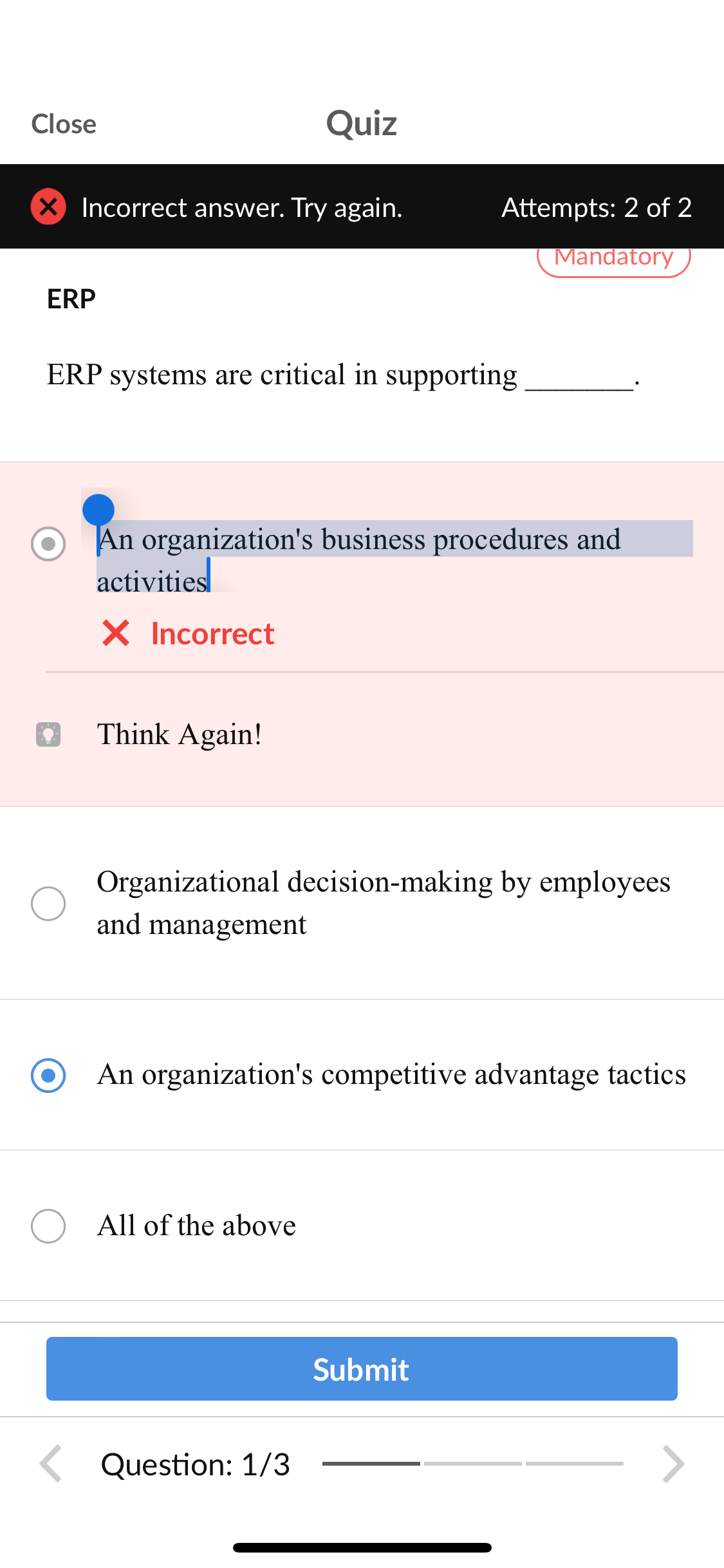 Solved An organization's business procedures and | Chegg.com