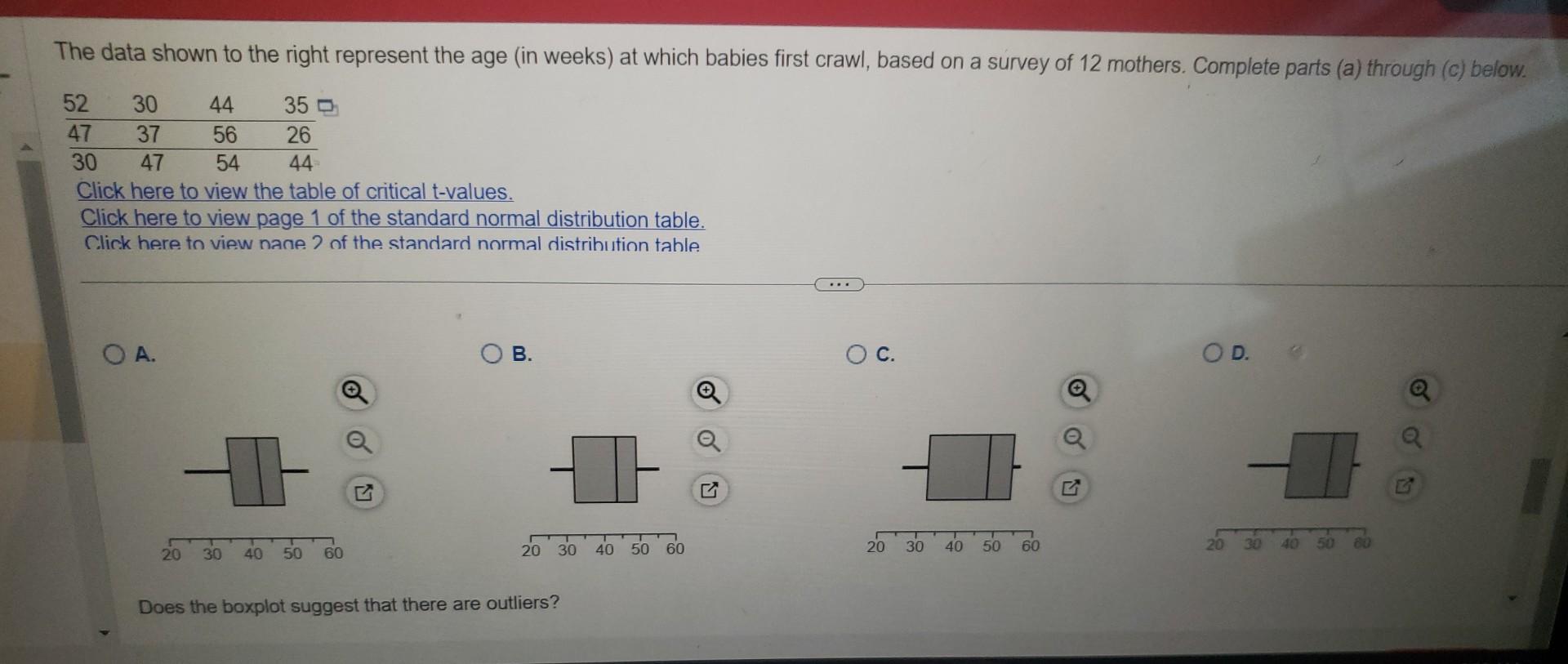 The data shown to the right represent the age (in | Chegg.com