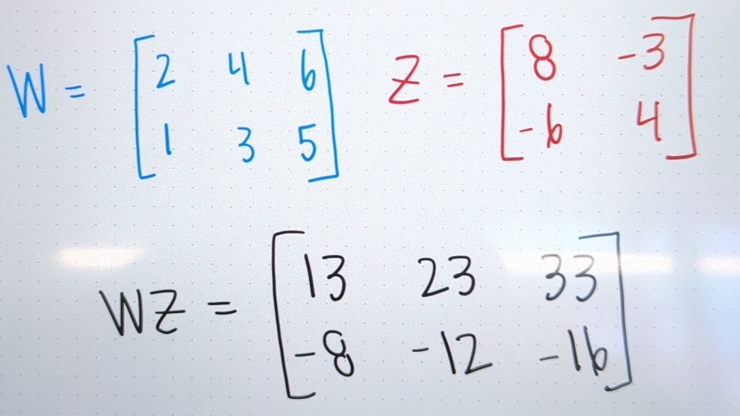 Solved How do you multiply these two matrixes? I have the | Chegg.com