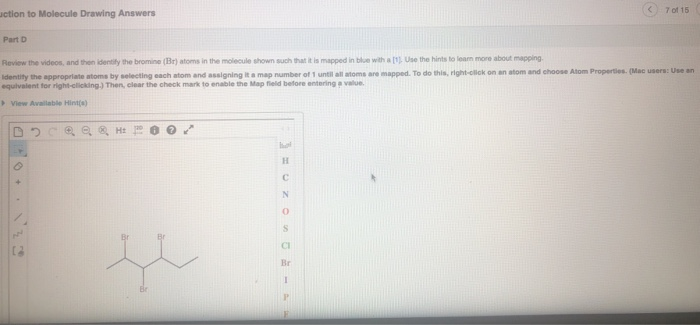 Solved identify the appropriate atoms by selecting each atom | Chegg.com