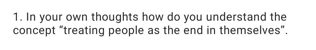 Solved 1. In your own thoughts how do you understand the | Chegg.com
