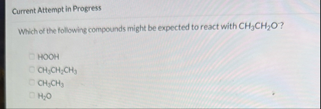 Solved Current Attempt in ProgressWhich of the following | Chegg.com