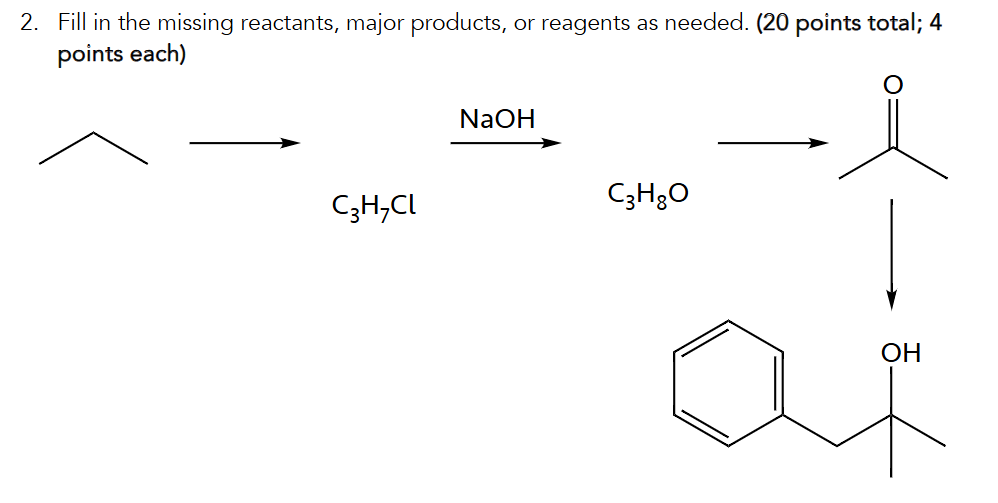 Solved Fill in the missing reactants, major products, or | Chegg.com