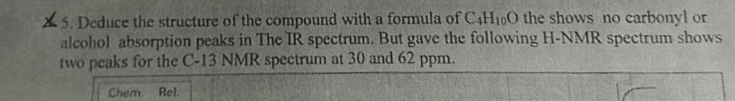 Solved Deduce the structure of the compound with a formula | Chegg.com
