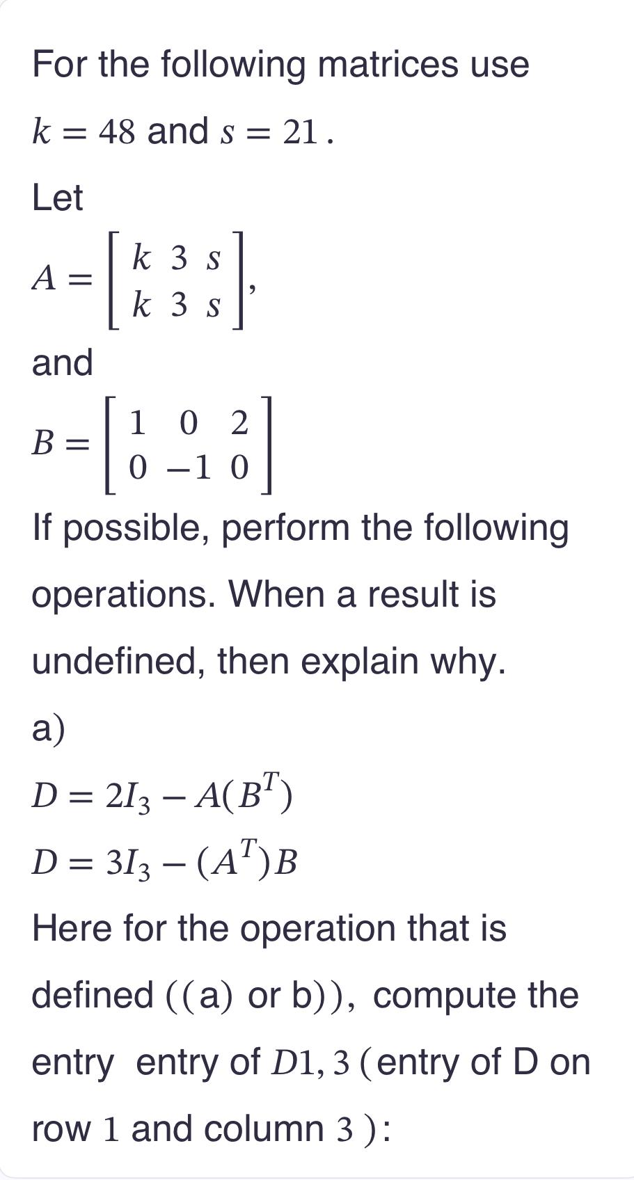 Solved Please answer correctly with the value of the entry | Chegg.com
