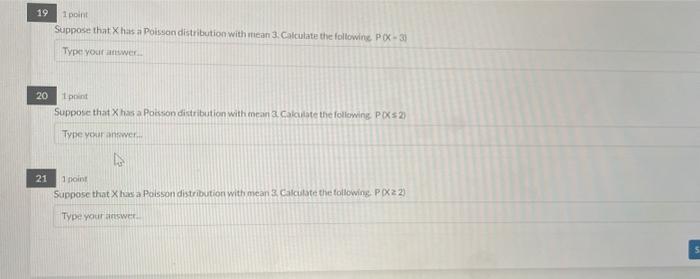 Solved 19 Ipoint Suppose that X has a Poisson distribution | Chegg.com