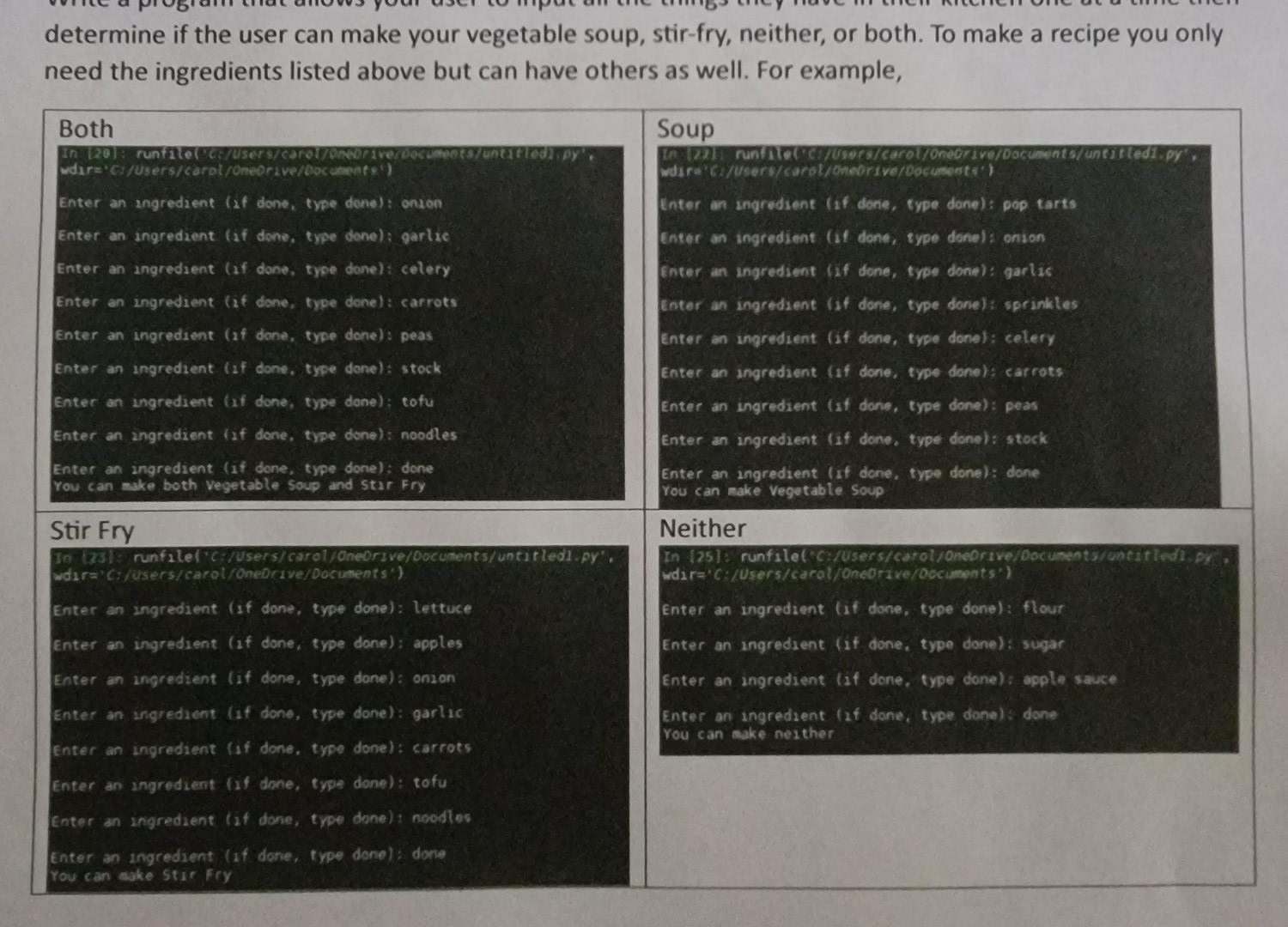 Solved Write a program that allows your user to input all | Chegg.com