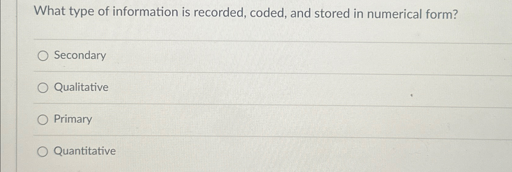 Solved What type of information is recorded, coded, and | Chegg.com