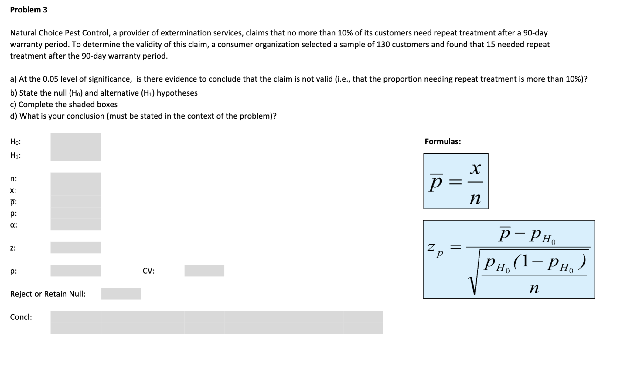 Solved Please provide the appropriate excel functions when | Chegg.com