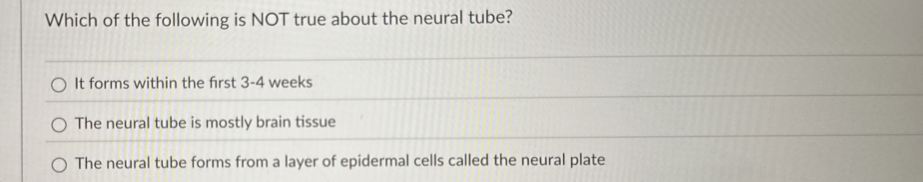 Solved Which of the following is NOT true about the neural | Chegg.com