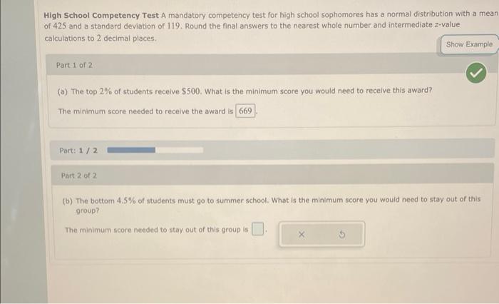 Solved High School Competency Test A mandatory competency | Chegg.com