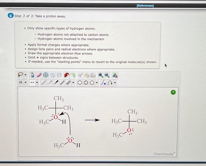 Solved - Only show specific types of hydrogen atoms: | Chegg.com