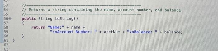 Solved File Account.java (see A Flexible Account Class | Chegg.com