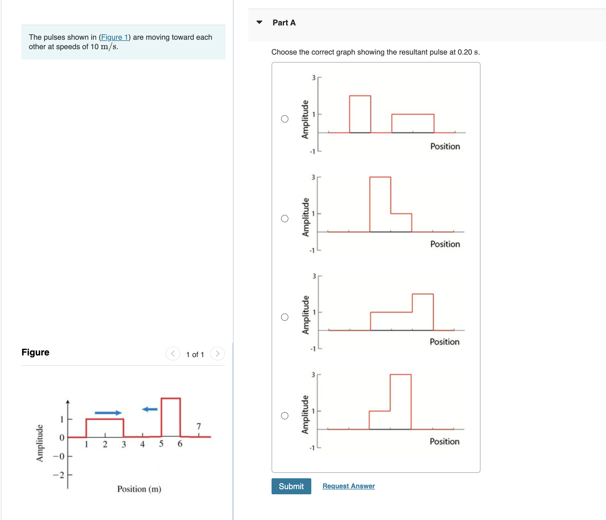 Solved Part A The pulses shown in (Figure 1) ﻿are moving | Chegg.com