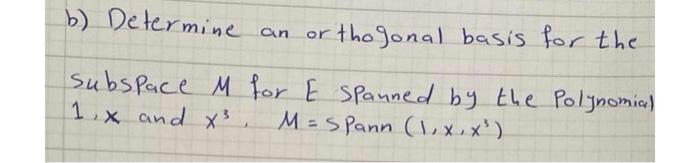 Solved Let E be the Euclidean space (inner product space) of | Chegg.com