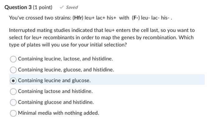 Solved Four Hfr strains (A, B, C, D), were all derived from | Chegg.com