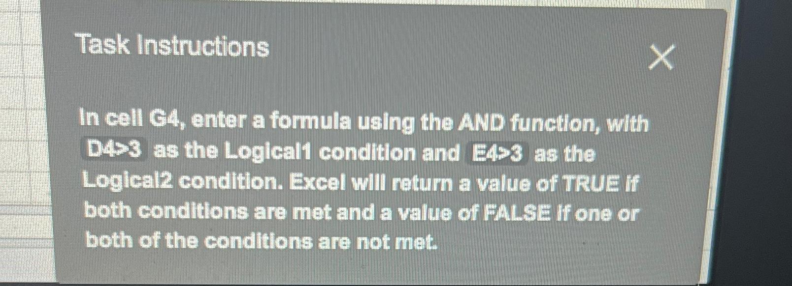 Solved Task InstructionsIn cell C4, ﻿enter a formula using | Chegg.com
