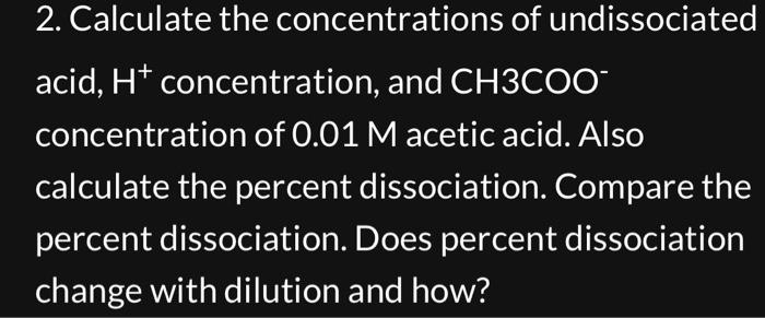 Solved HELP PLEASE !!! Calculate the concentrations of | Chegg.com Solved HELP PLEASE !!! Calculate the concentrations of | Chegg.com