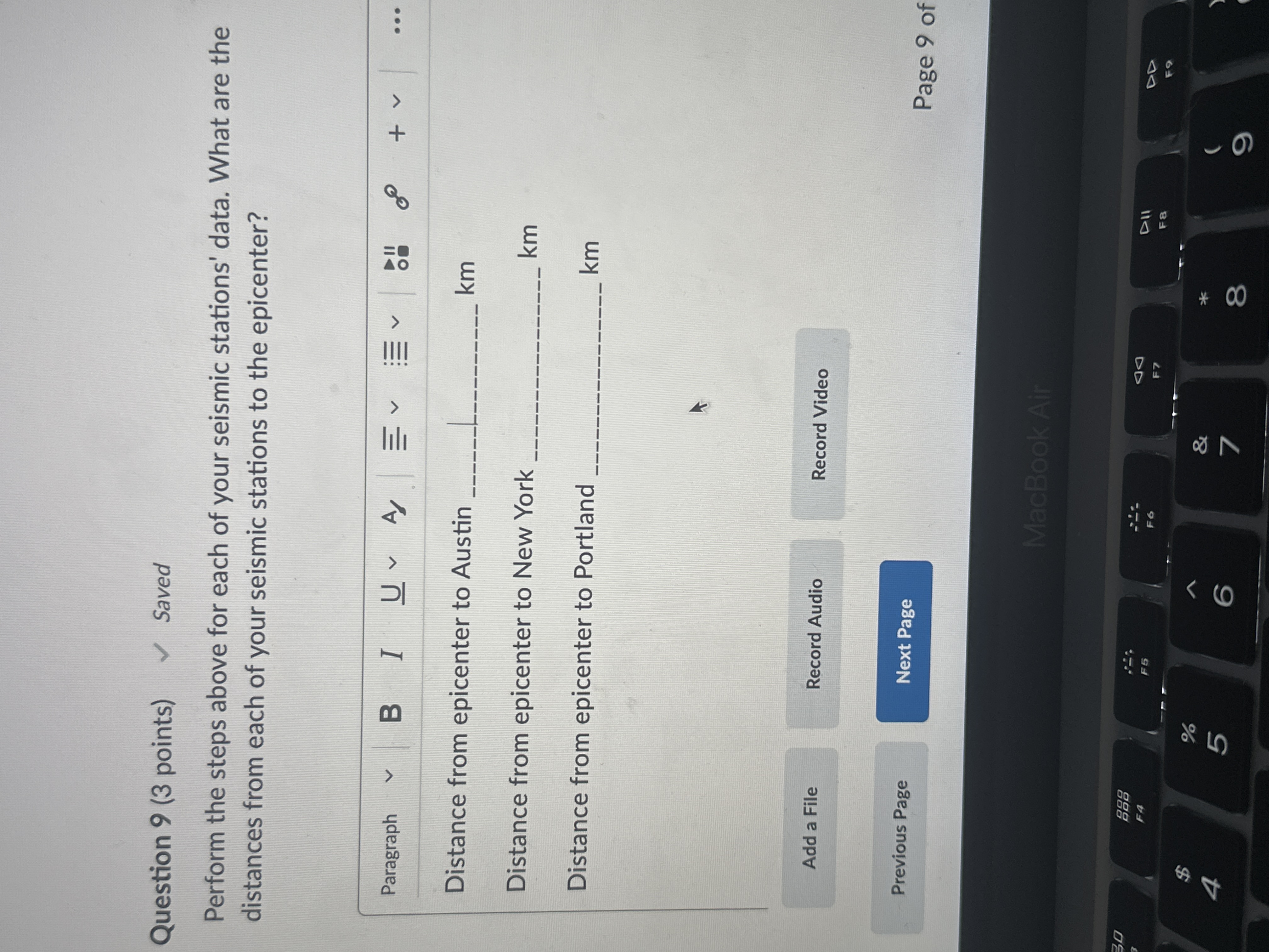 Solved Question 9 (3 ﻿points)Perform the steps above for | Chegg.com