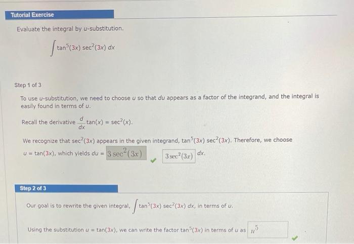Solved Tutorial Exercise Evaluate the integral by | Chegg.com