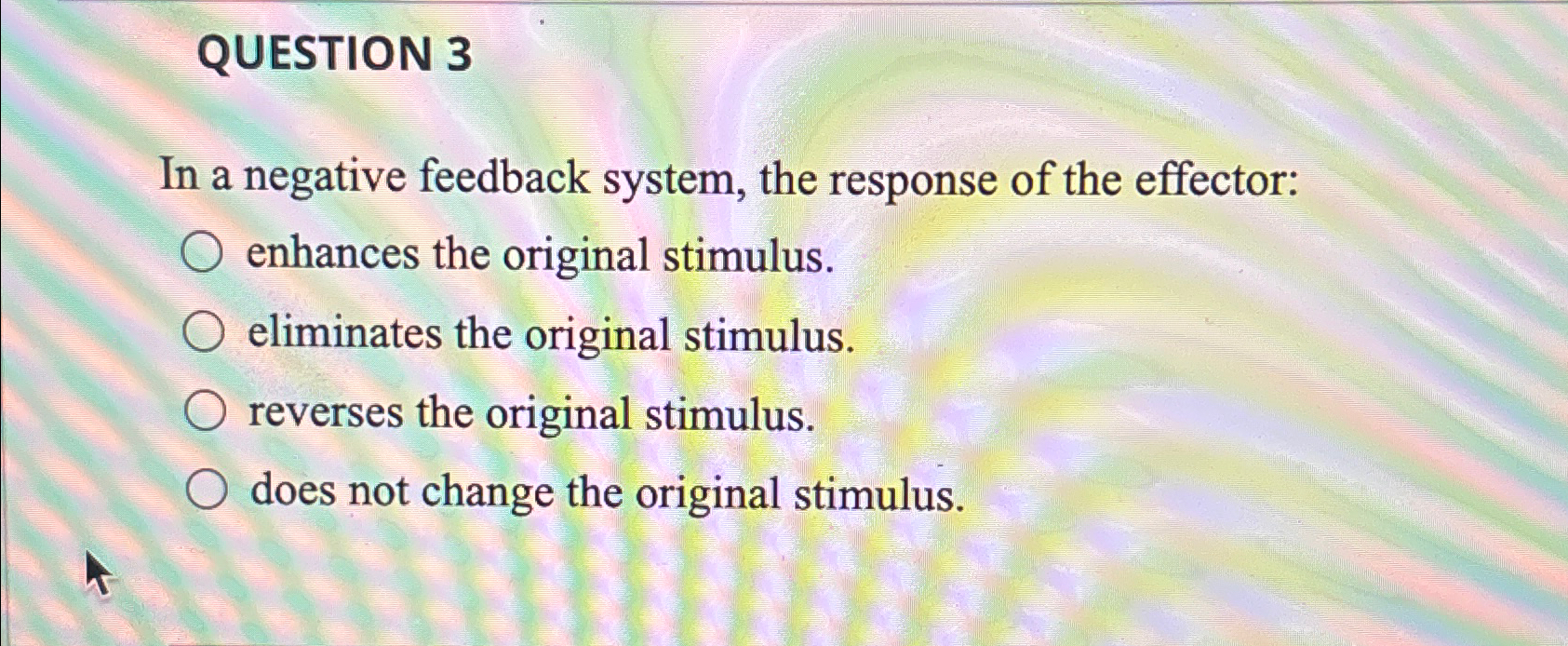 Solved QUESTION 3In a negative feedback system, the response | Chegg.com